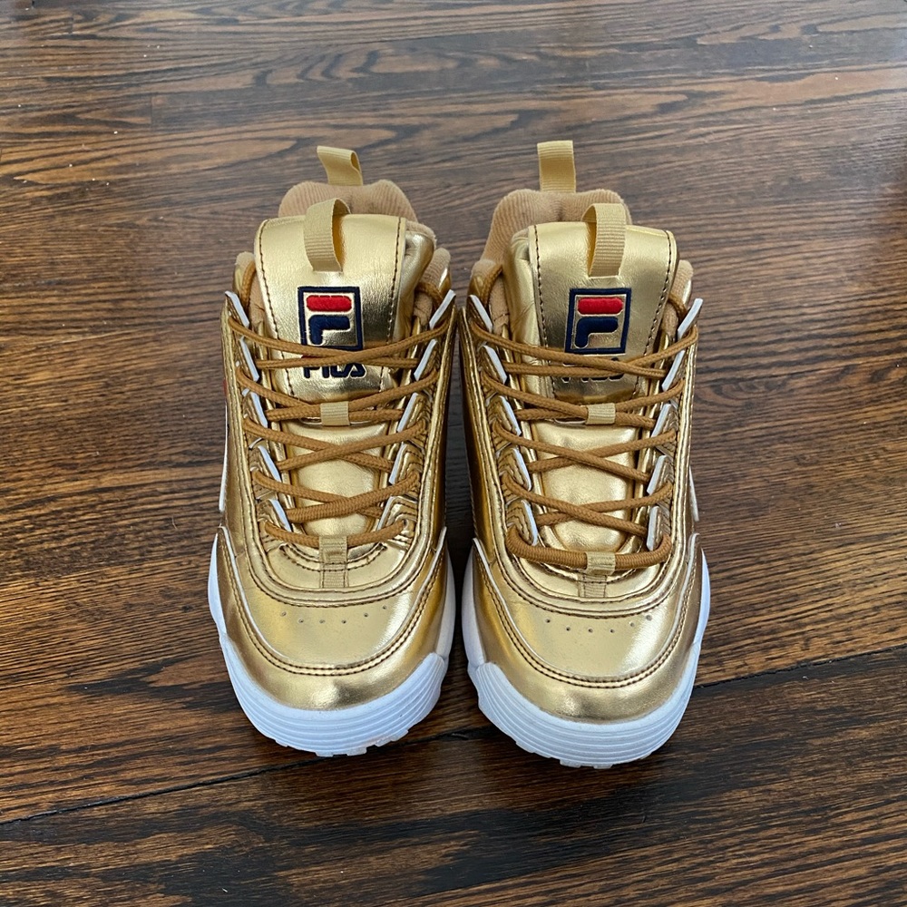 Fila Metallic Gold Disruptor Sneaker - Gem